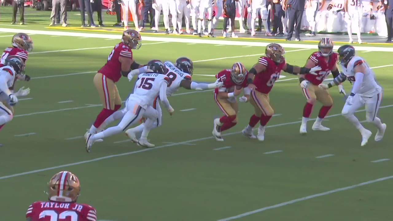 Denver Broncos' defense collapses around San Francisco 49ers ...