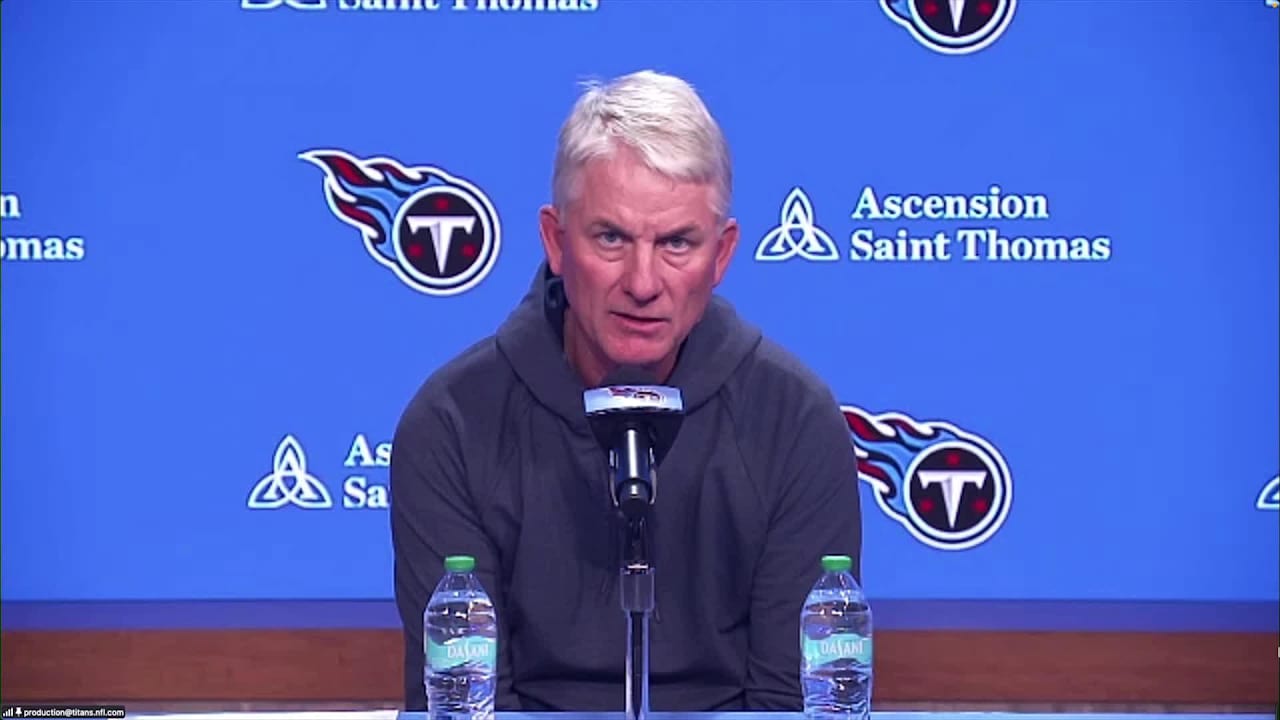 Tennessee Titans interim head coach Mike McCoy on Titans offensive ...