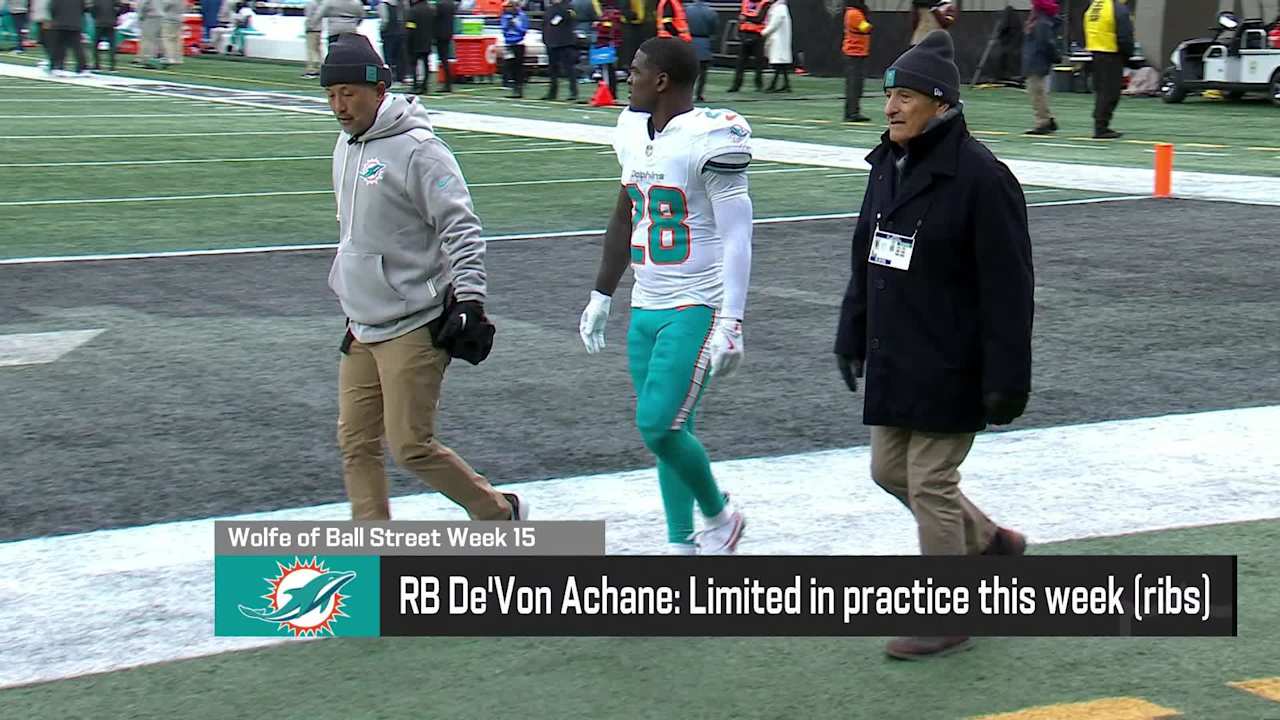 NFL reporter Cameron Wolfe on Miami Dolphins running back De'Von Achane ...