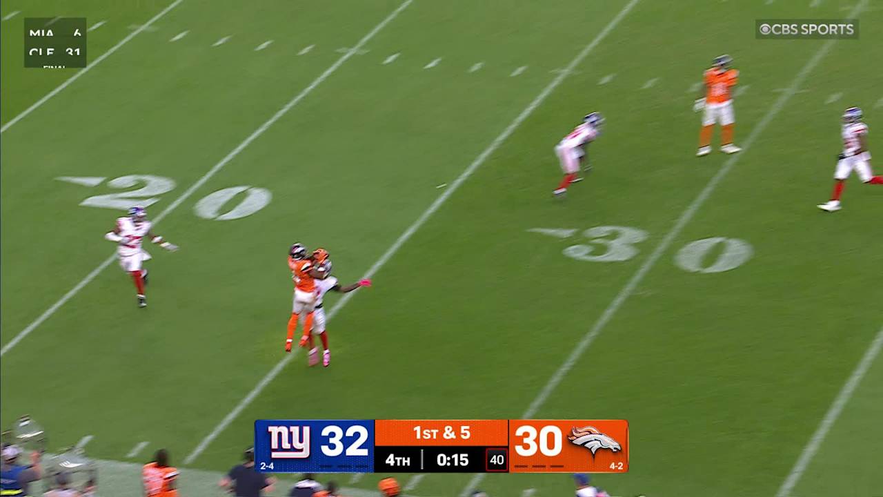 Denver Broncos wide receiver Courtland Sutton jumps a mile high to snag ...