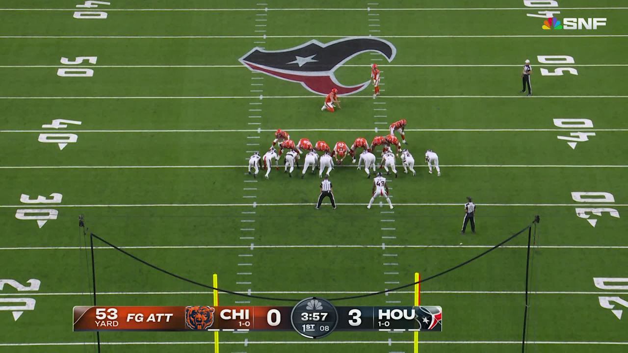 Chicago Bears kicker Cairo Santos gets friendly doink on successful 53 ...