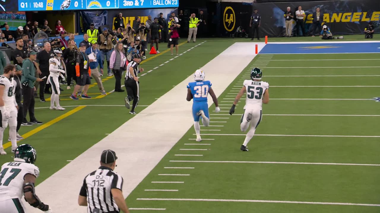Can't-Miss Play: 60-YARD gain! Los Angeles Chargers running back Kimani ...