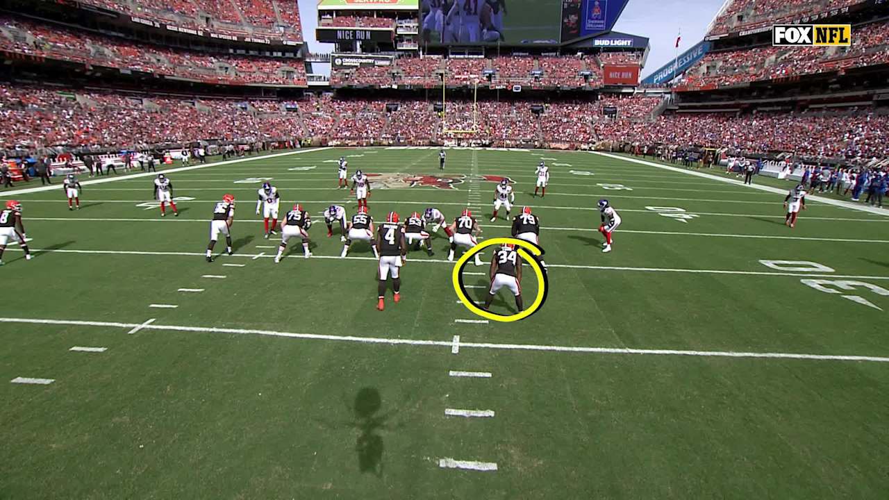 Cleveland Browns running back Jerome Ford slips tackles on 24-yard ...