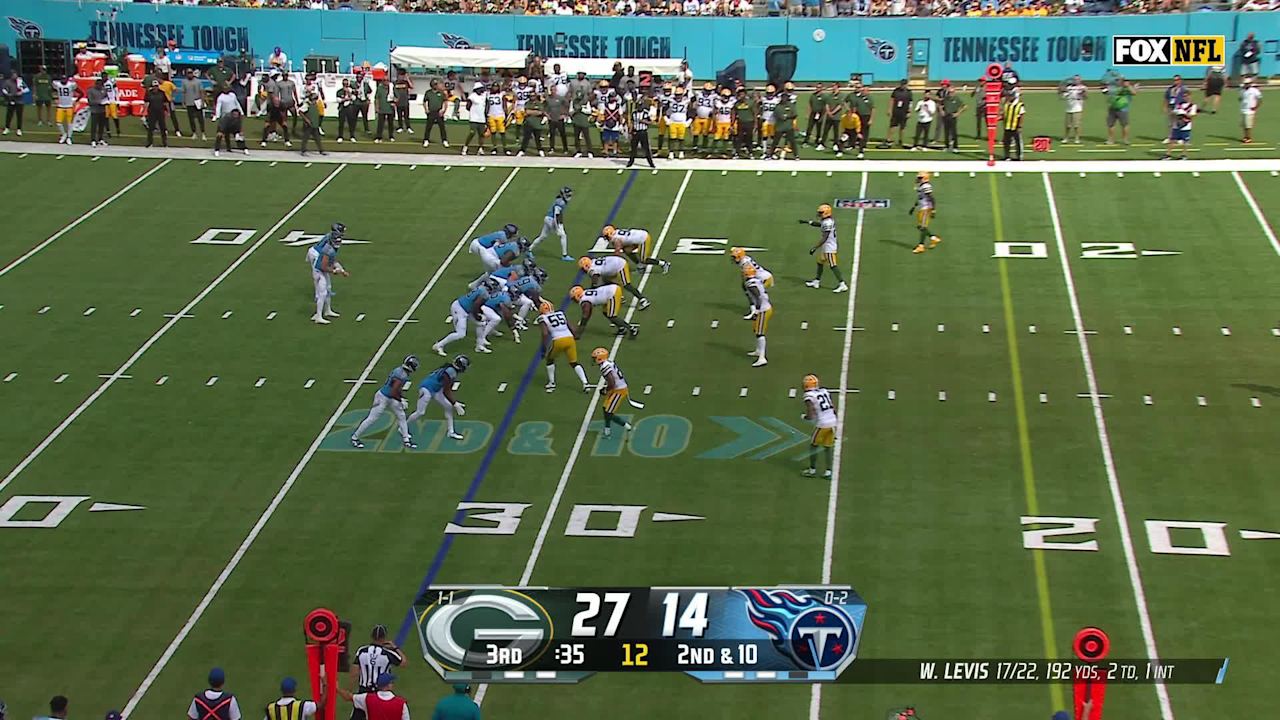 Green Bay Packers defensive end Kingsley Enagbare goes unblocked on ...