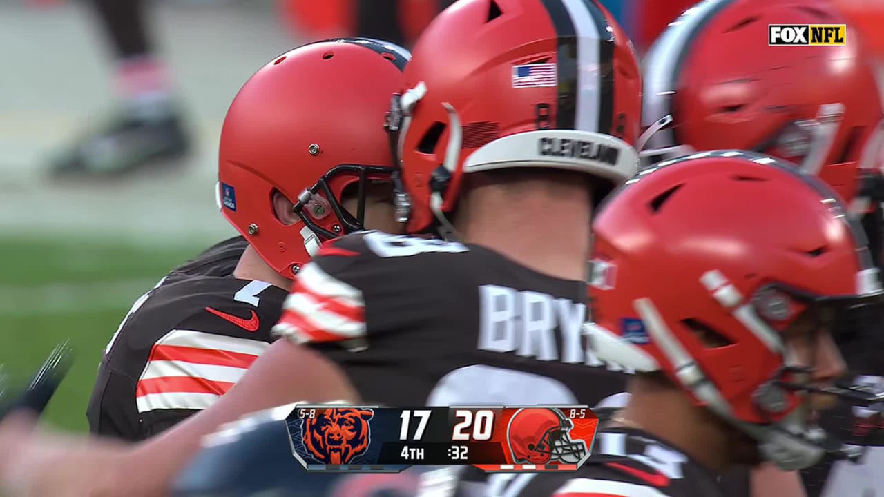 Cleveland Browns kicker Dustin Hopkins drills game-winning 34-yard FG ...