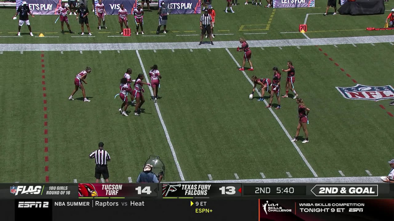 Texas Fury Falcons Emma Clark's makes incredible touchdown catch in the ...