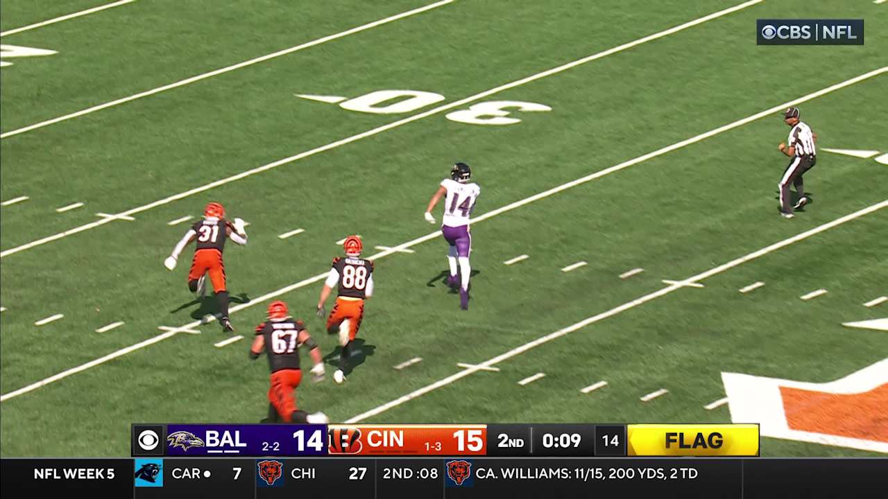 Baltimore Ravens safety Kyle Hamilton goes 90 yards on INT return of ...