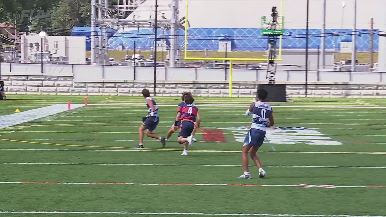 CK Elite Patriots defensive back Brayden Gillespie hawks Broncos pass ...