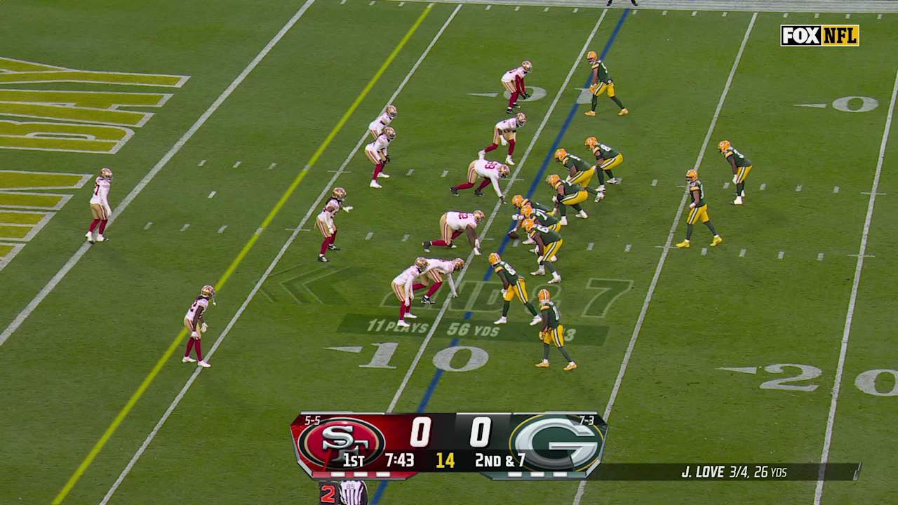 Opening touchdown of San Francisco 49ers-Green Bay Packers matchup ...