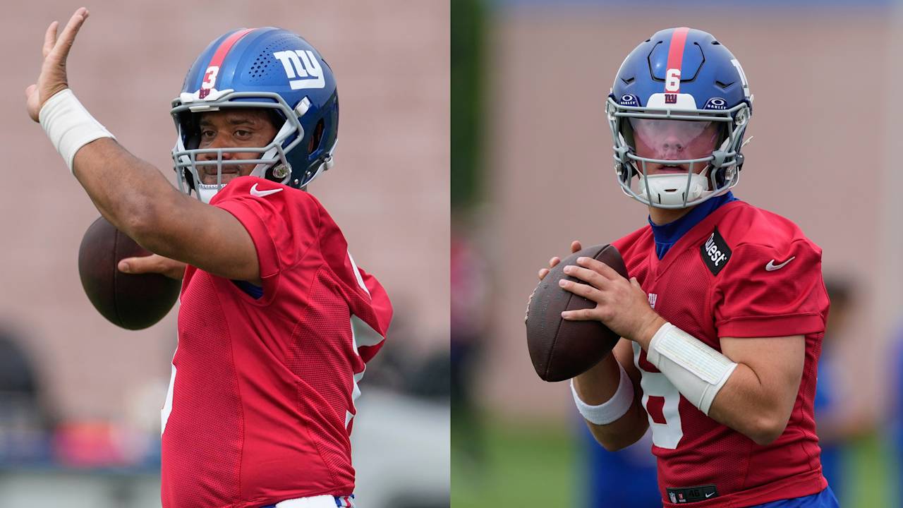 Giants QB Russell Wilson: Jaxson Dart's presence 'doesn't change' my approach
