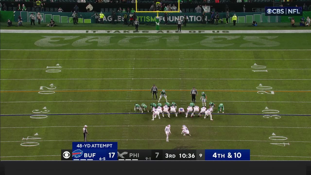 Buffalo Bills kicker Tyler Bass' 48-yard FG fades wide right