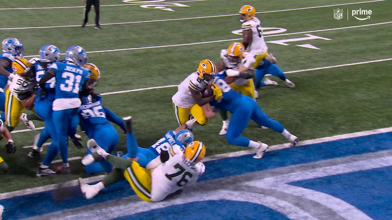 Green Bay Packers running back Josh Jacobs' touchdown run caps off ...