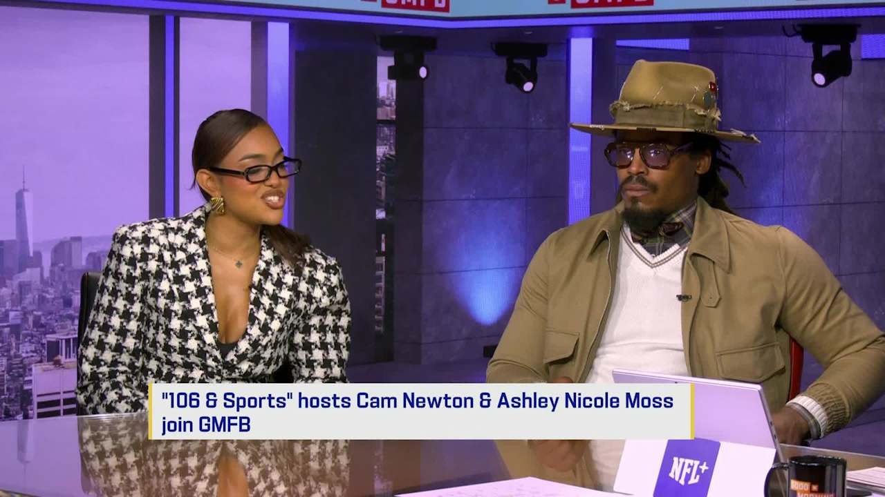 Former NFL quarterback Cam Newton, Ashley Nicole Moss of '106 & Sports ...