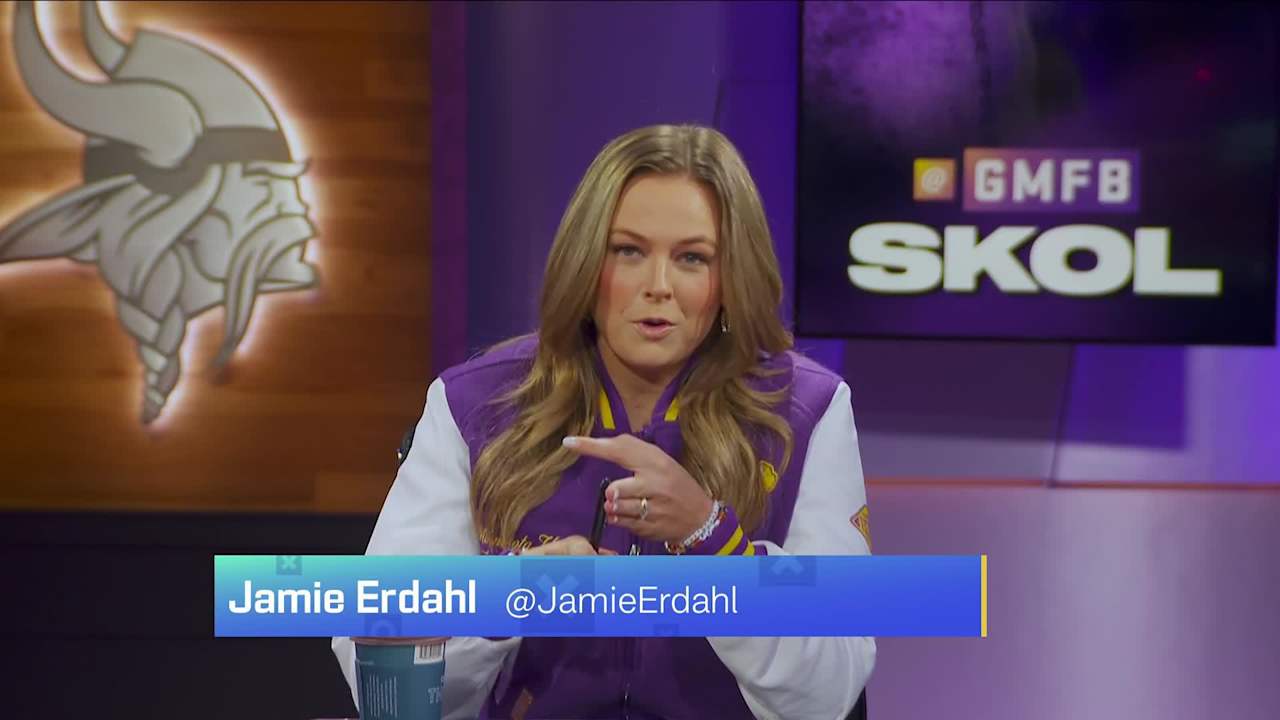NFL Network's Jamie Erdahl reacts to starting Skol chant in Minnesota ...