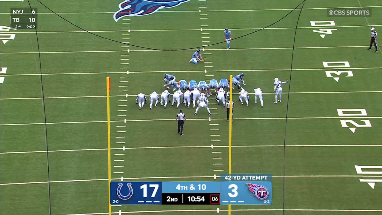 Tennessee Titans kicker Joey Slye's 42-yard field goal brings Titans ...