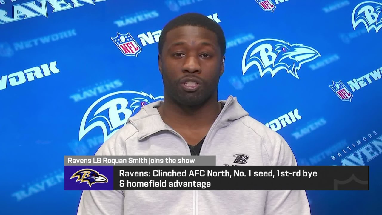 Baltimore Ravens linebacker Roquan Smith talks to NFL Network's Mike ...