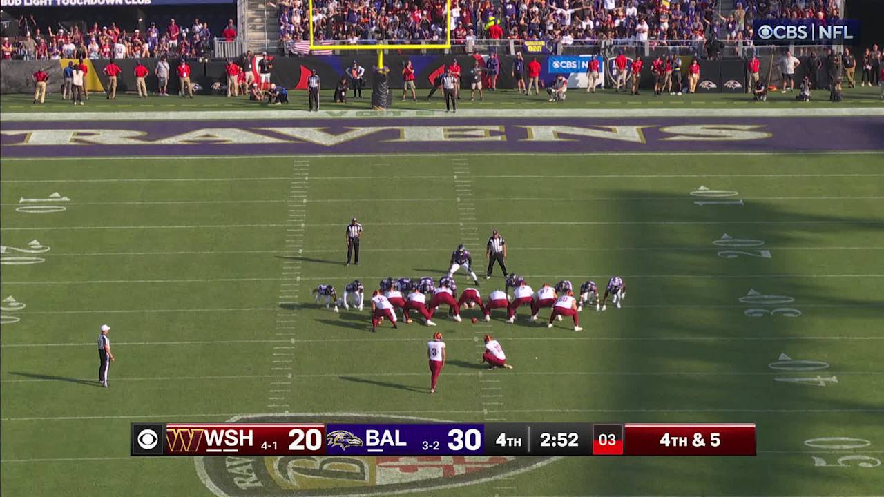 Washington Commanders kicker Austin Seibert shaves Baltimore Ravens ...