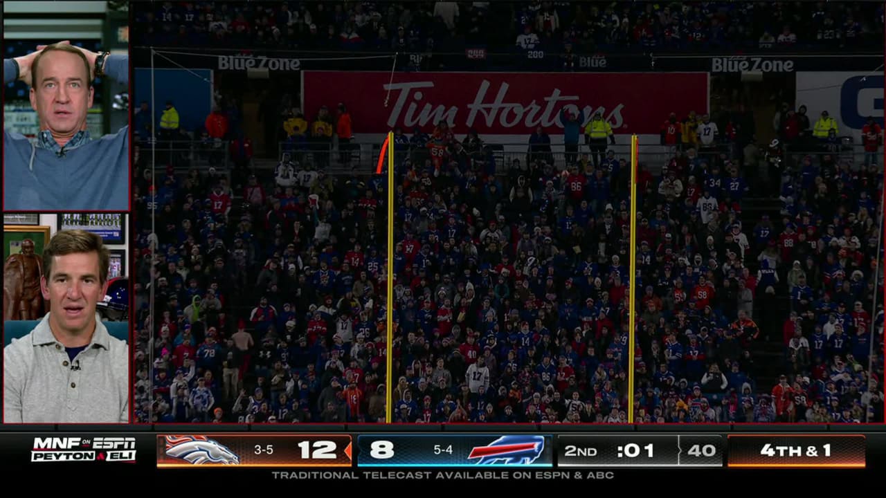 Peyton Manning perfectly predicts 'mayday' field goal