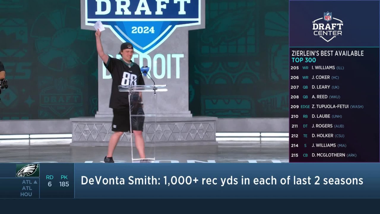 Philadelphia Eagles select wide receiver Johnny Wilson with No. 185 ...