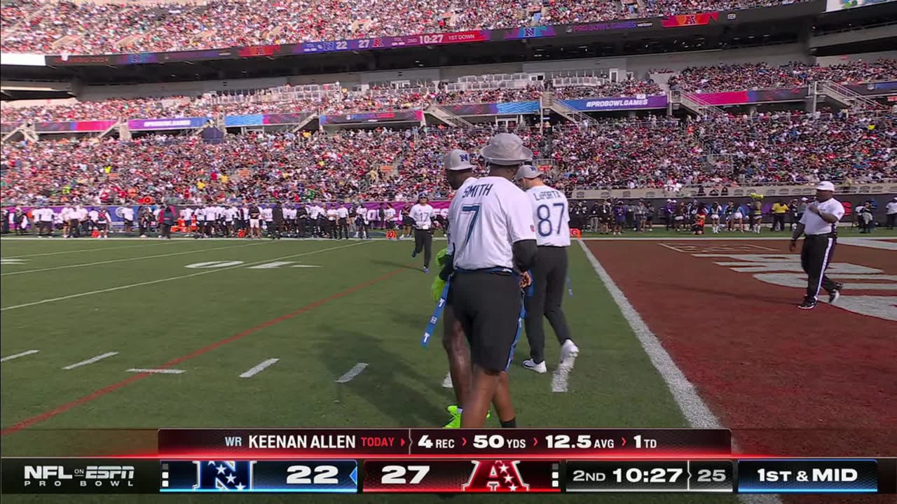 Seattle Seahawks Quarterback Geno Smith Uncorks A 27 Yard Touchdown