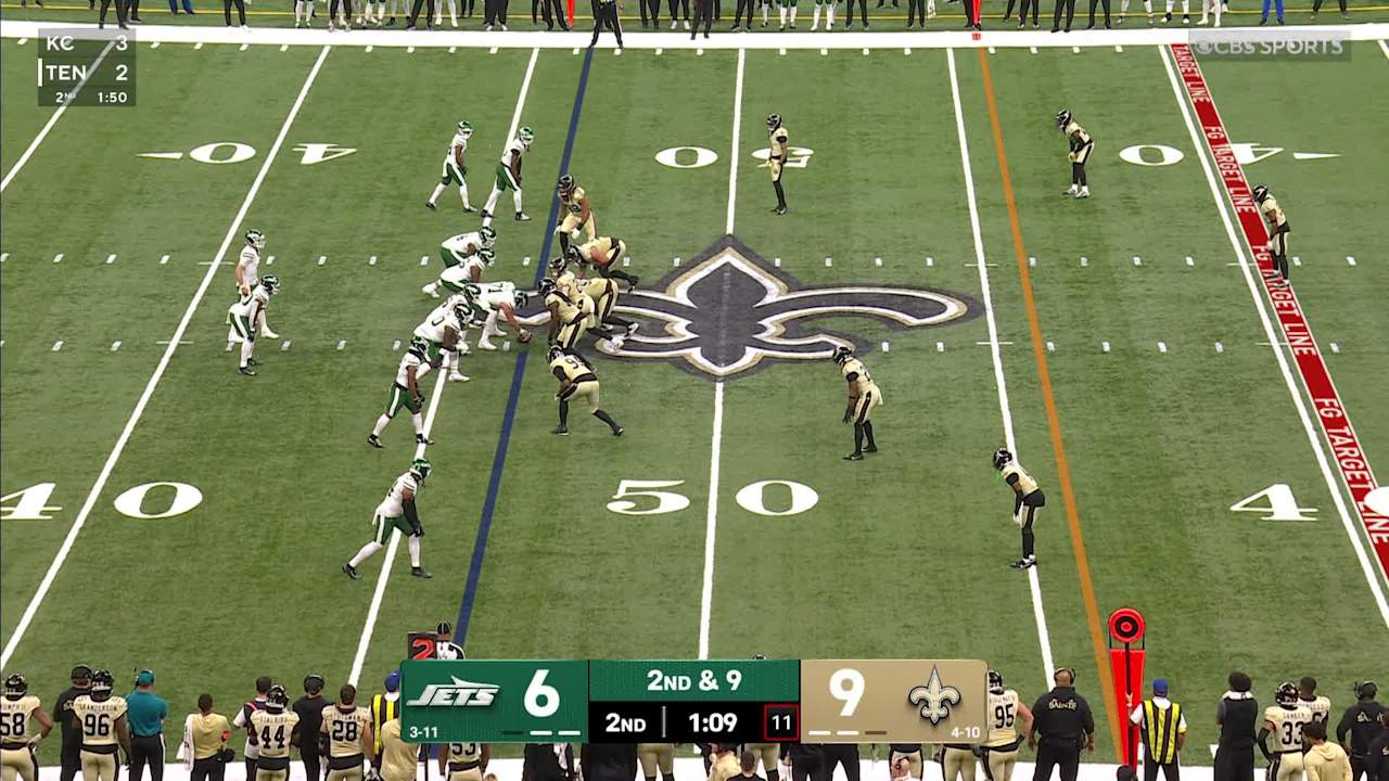 New Orleans Saints defensive end Cameron Jordan takedown of Brady Cook ...