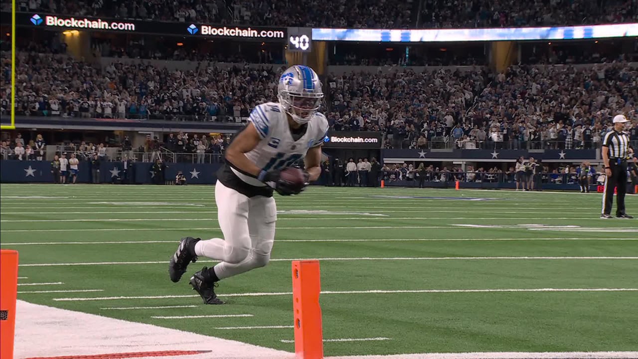 Detroit Lions wide receiver Amon-Ra St. Brown's pilon dive pulls Lions ...
