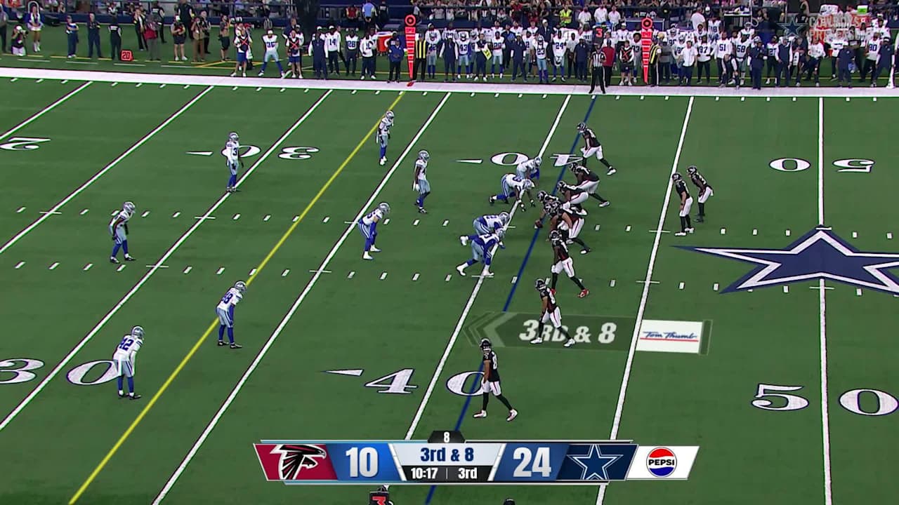 Dallas Cowboys defensive tackle Perrion Winfrey brings down Atlanta ...