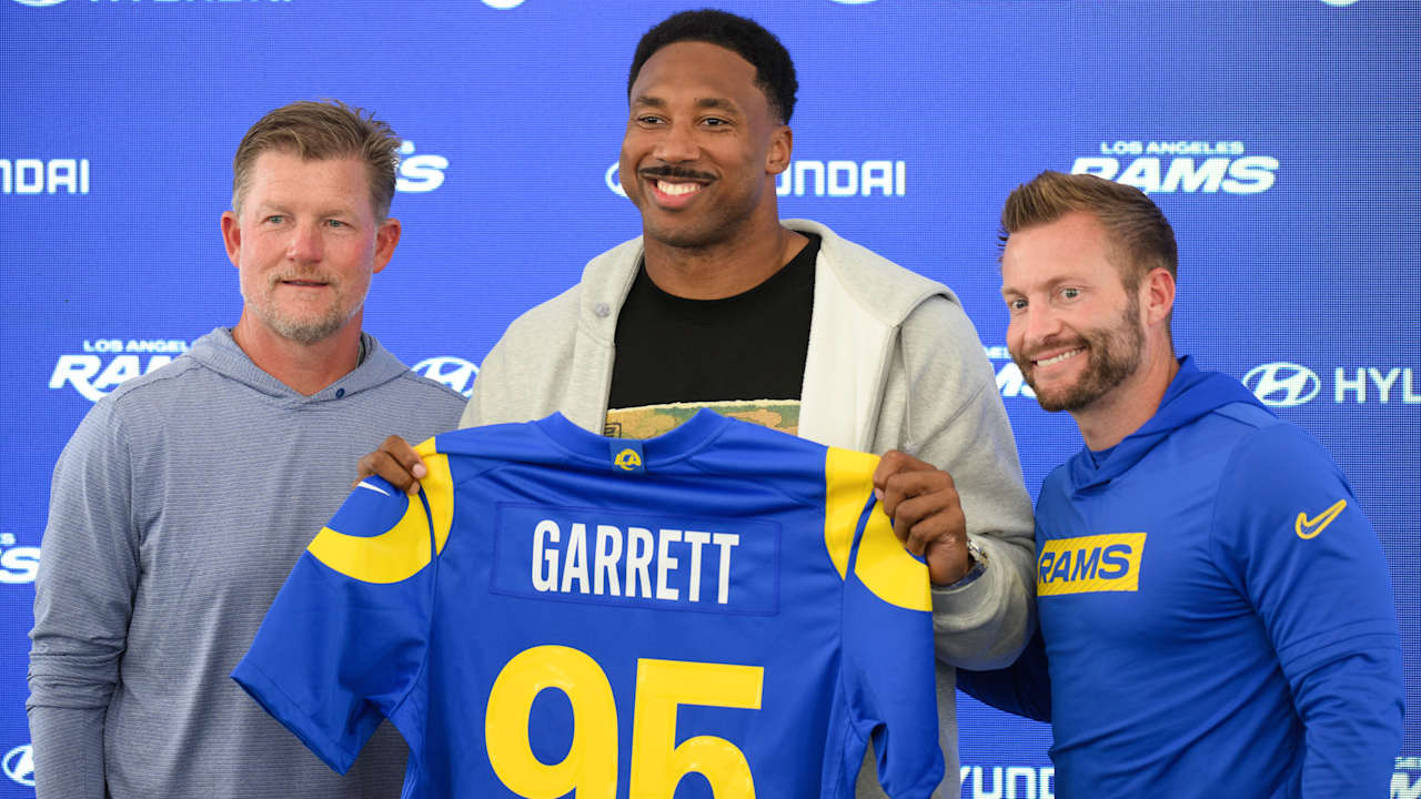 New Ram Myles Garrett has 'urgency' to win Super Bowl, solidify himself ...