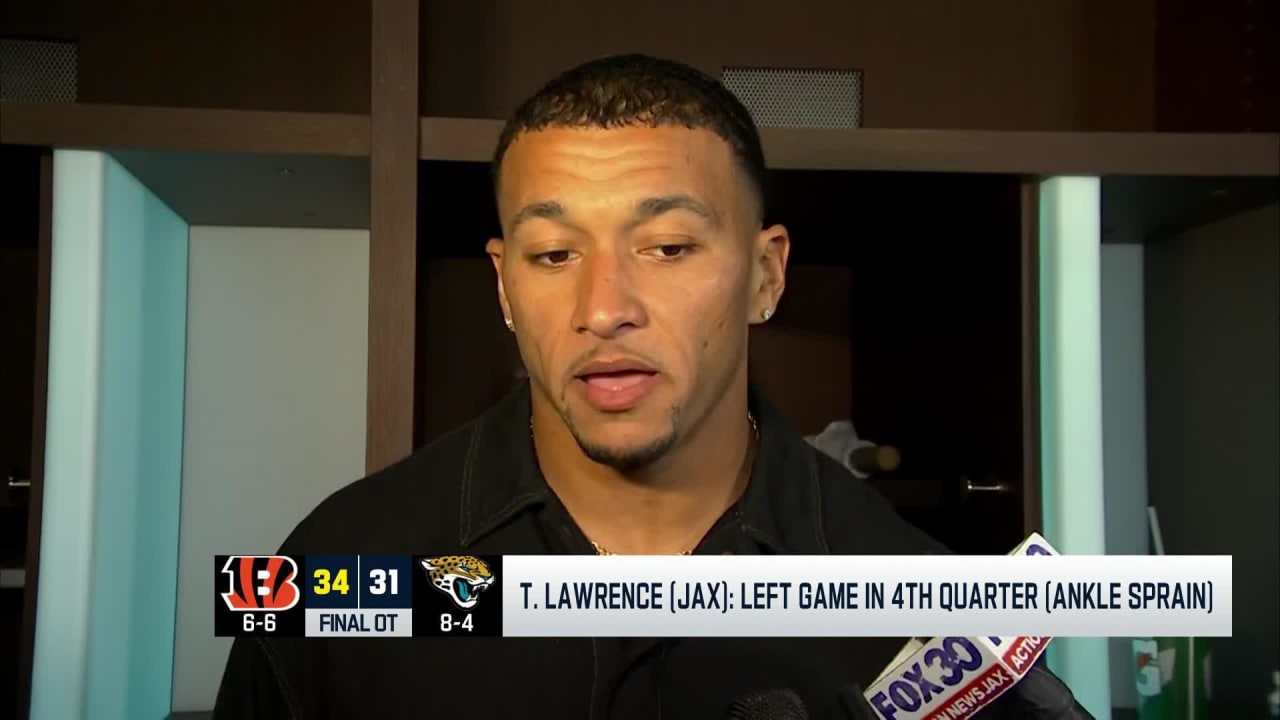 Jacksonville Jaguars tight end Evan Engram, wide receiver Zay Jones talk to press following Week ...