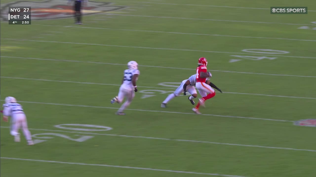 Kansas City Chiefs quarterback Patrick Mahomes' 47-yard strike to wide ...