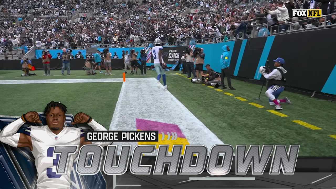 Dallas Cowboys wide receiver George Pickens catches his sixth touchdown ...