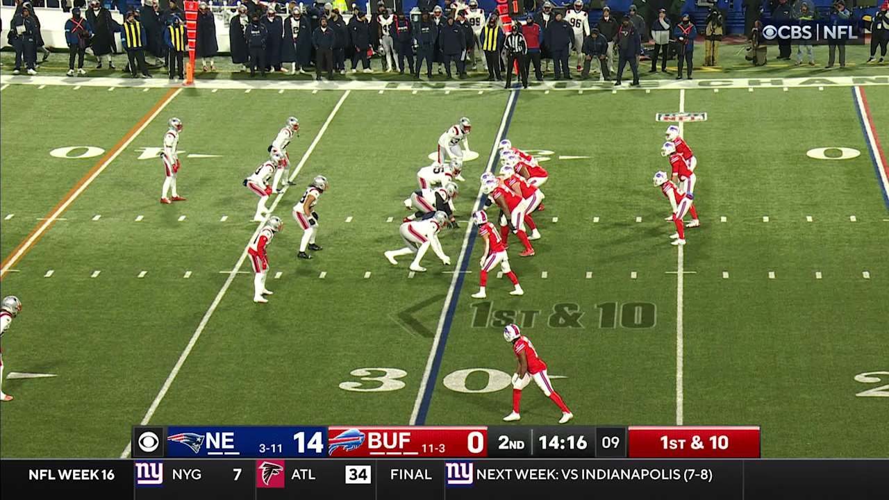 Buffalo Bills' quarterback Josh Allen's off-balance pass is scooped up ...