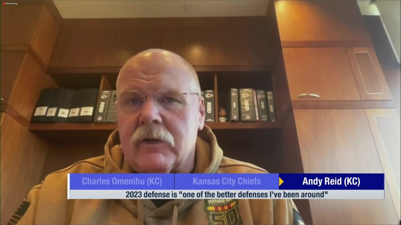 Kansas City Chiefs head coach Andy Reid: 2023 defense is 'one of the better defenses I've been ...