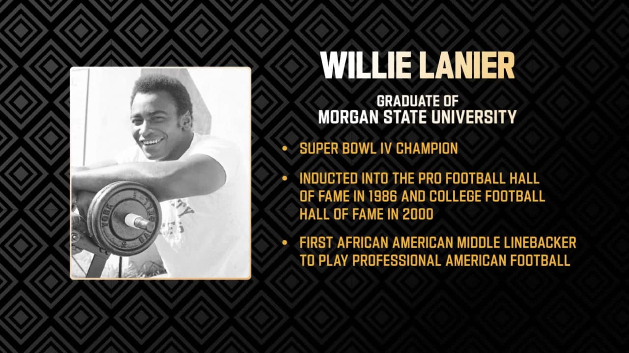 Willie Lanier | HBCU Game Changers