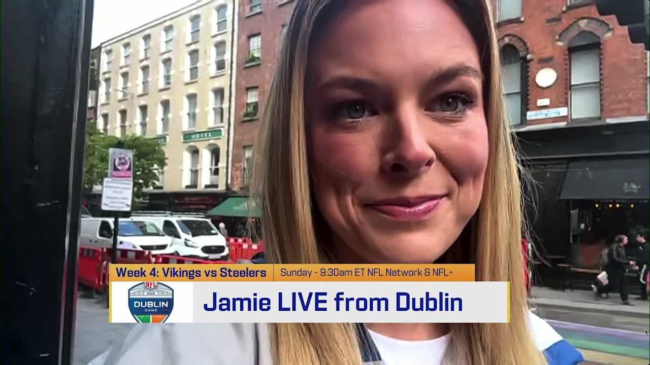 NFL Network's Jamie Erdahl joins 'GMFB' live from Dublin ahead of ...