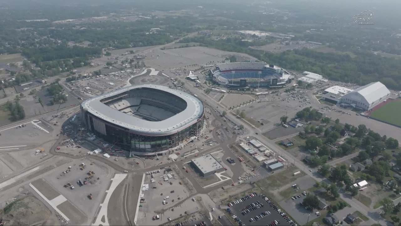 Aerial view: Comparing current Highmark Stadium to the new version ...