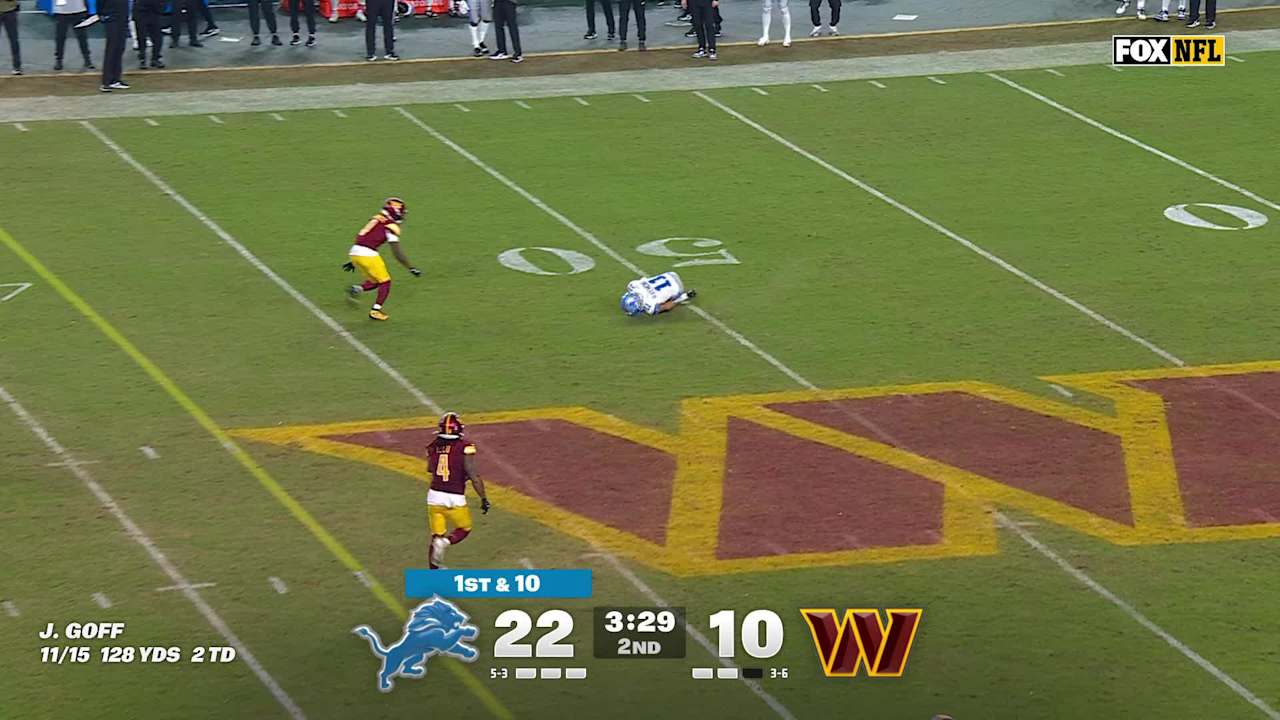 Detroit Lions wide receiver Kalif Raymond makes sliding catch across ...