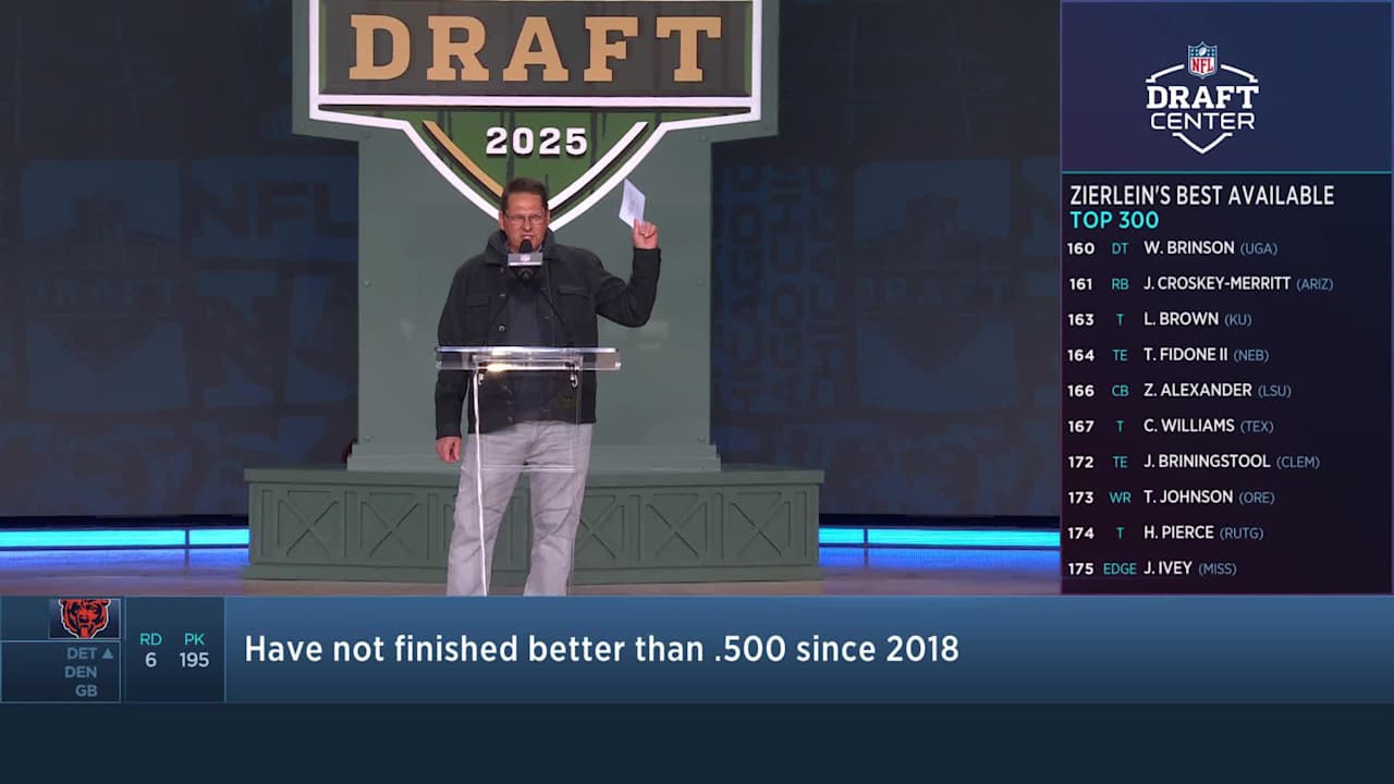 Chicago Bears select Luke Newman with No. 195 pick in 2025 draft
