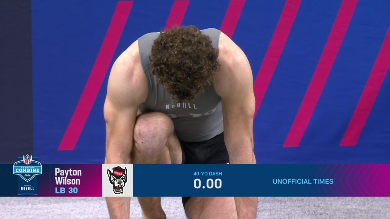 Linebacker Payton Wilson's 2024 NFL Scouting Combine workout