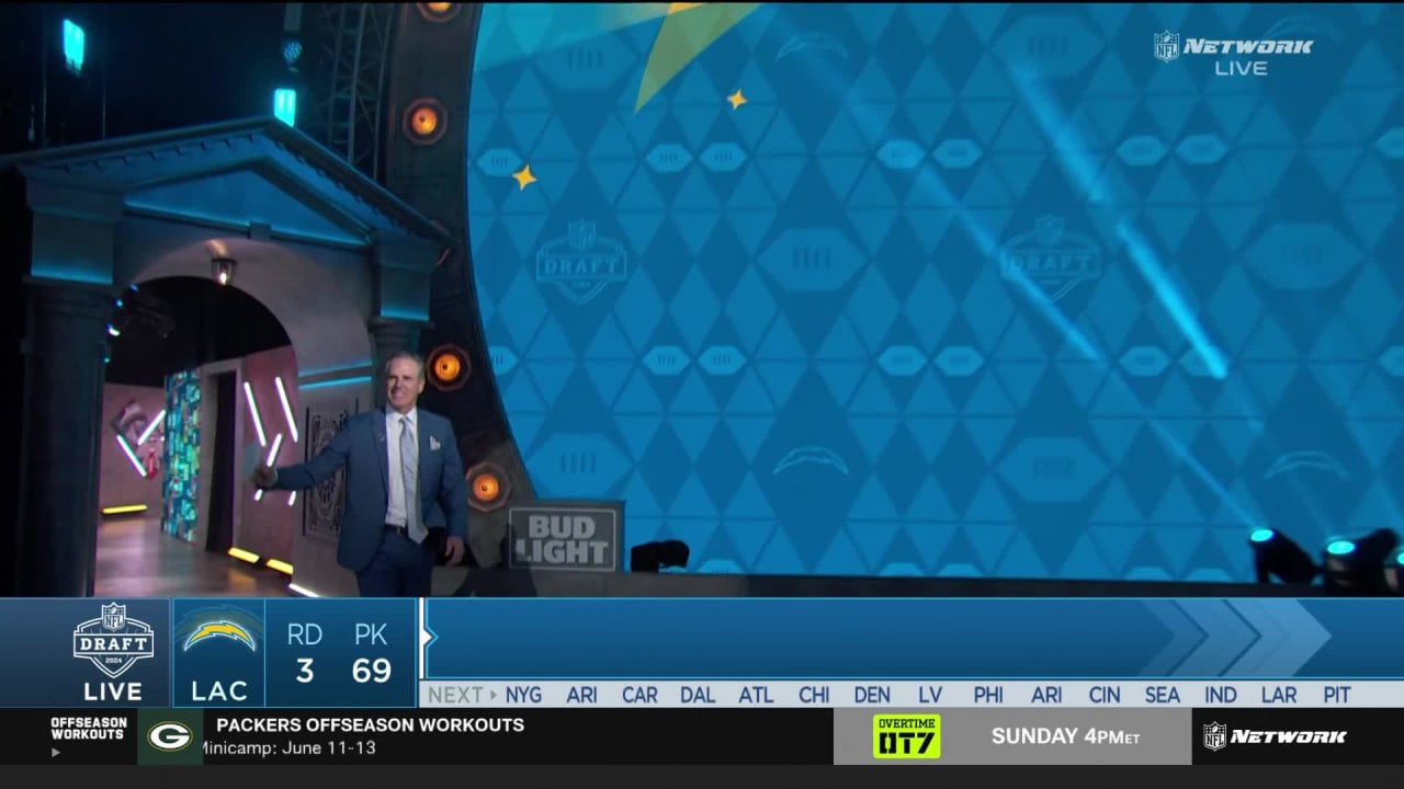 Los Angeles Chargers select linebacker Junior Colson with No. 69 pick ...