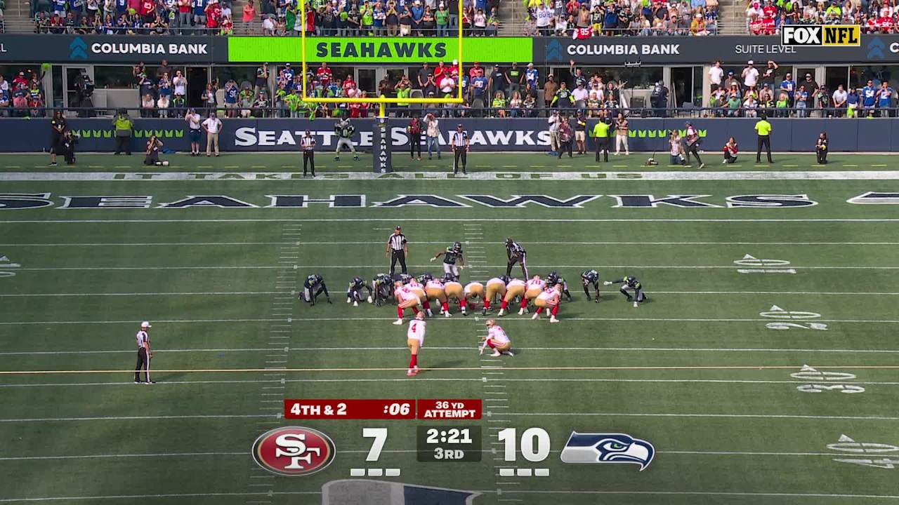 Can't-Miss Play: Seattle Seahawks block San Francisco 49ers' kicker ...