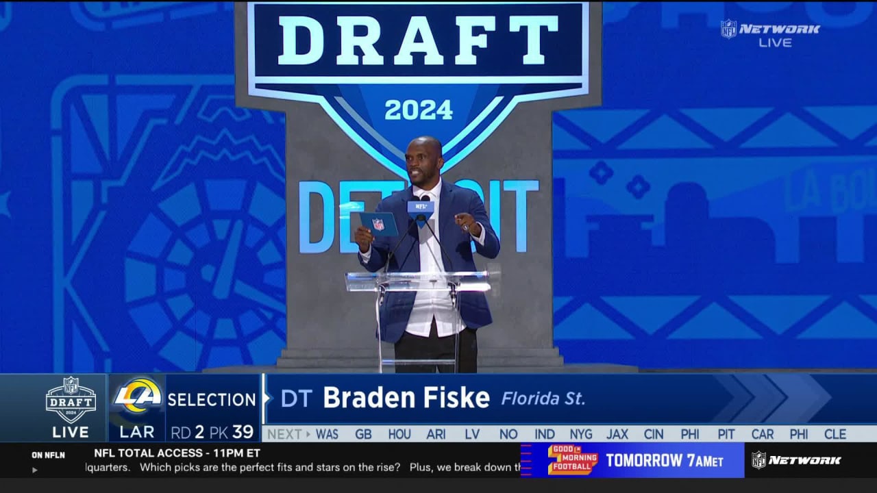 Los Angeles Rams select defensive tackle Braden Fiske with No. 39 pick ...
