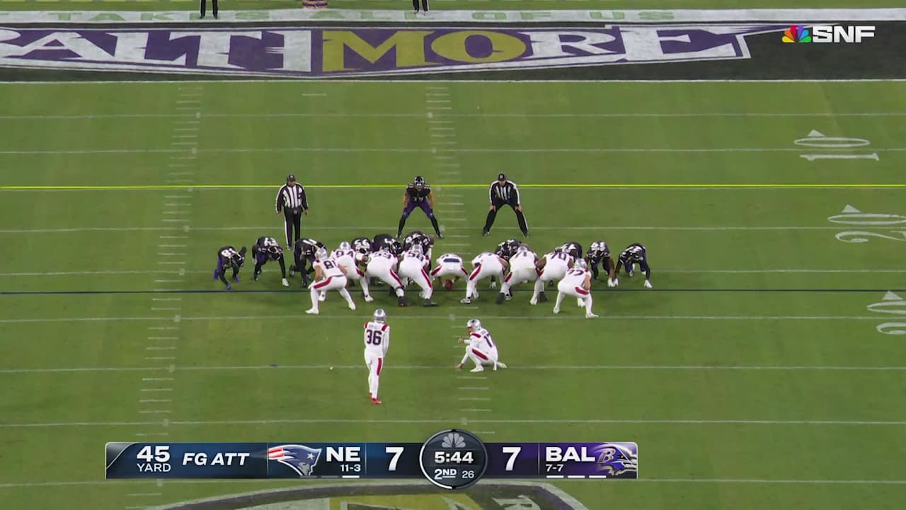 New England Patriots kicker Andy Borregales drills a 45-yard FG in ...