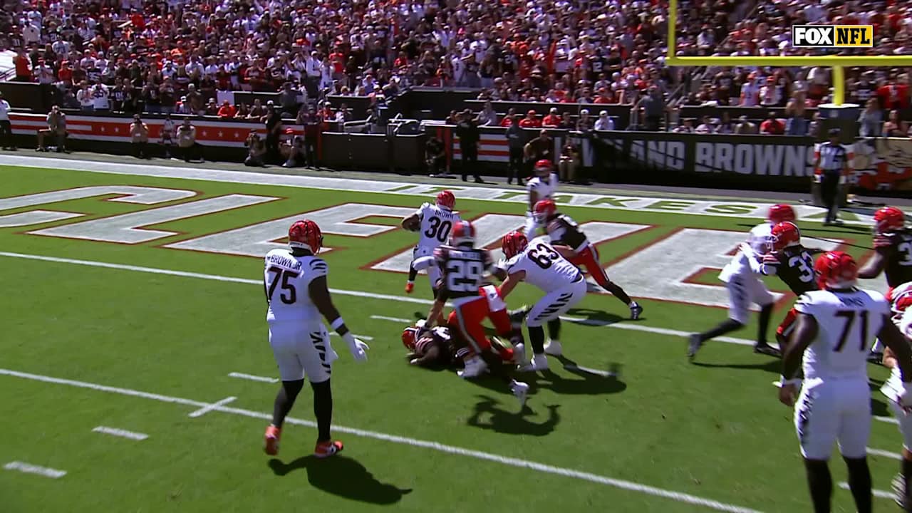 Cincinnati Bengals running back Chase Brown's touchdown run caps ...