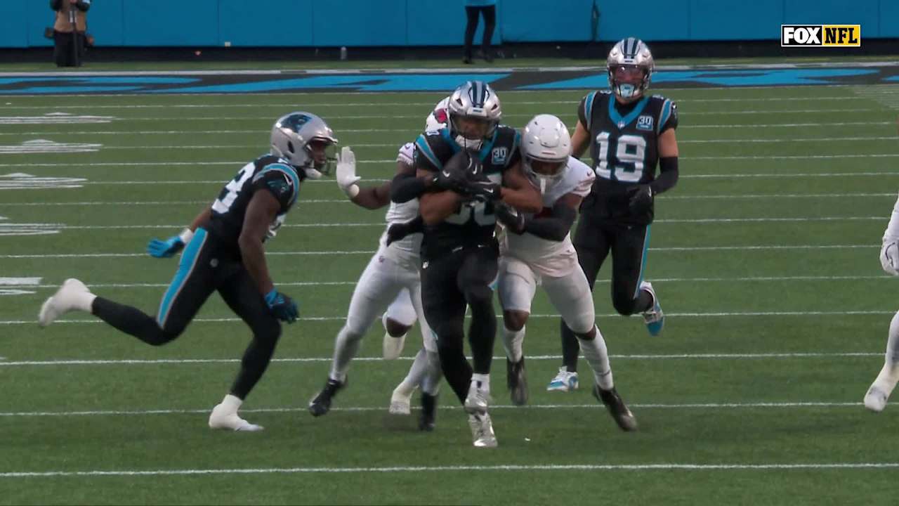 Carolina Panthers running back Chuba Hubbard's 28-yard dash gets ...
