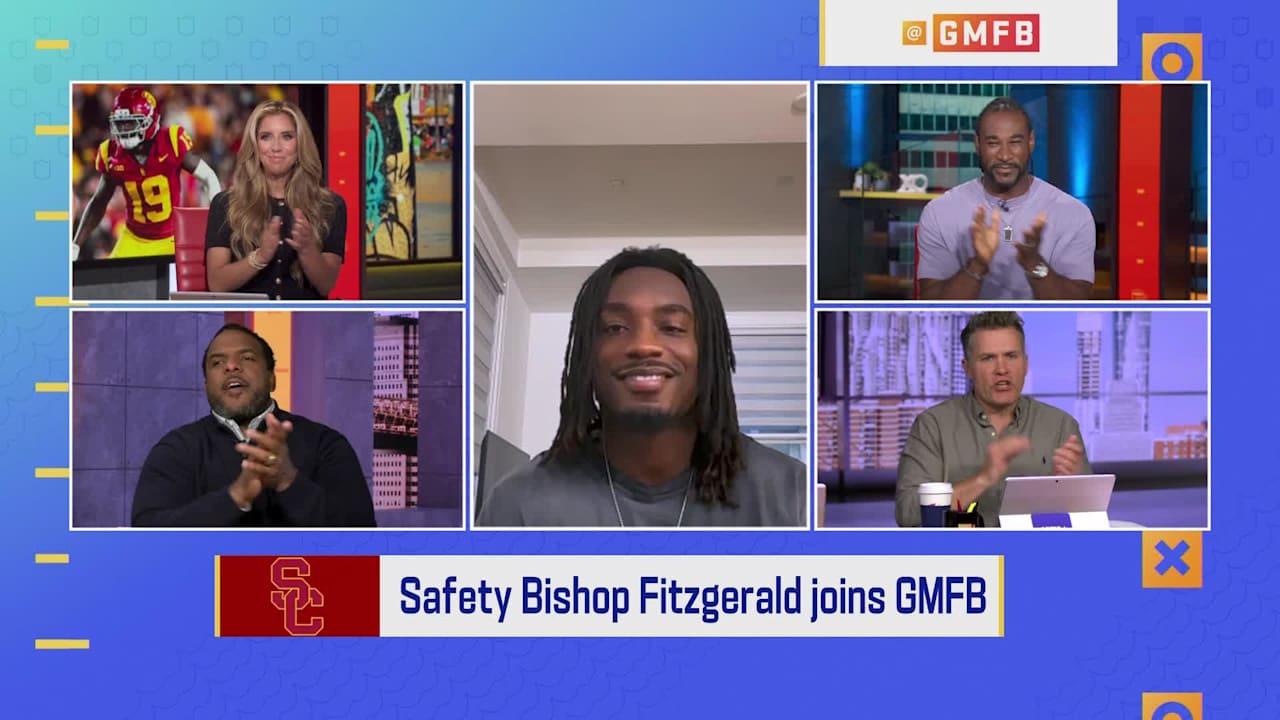 Safety Bishop Fitzgerald wakes up with 'GMFB' 17 days ahead of 2026 NFL ...