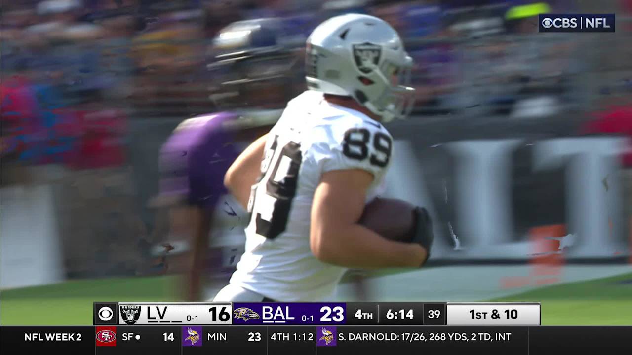 Every Las Vegas Raiders tight end Brock Bowers' catch in 98-yard game ...