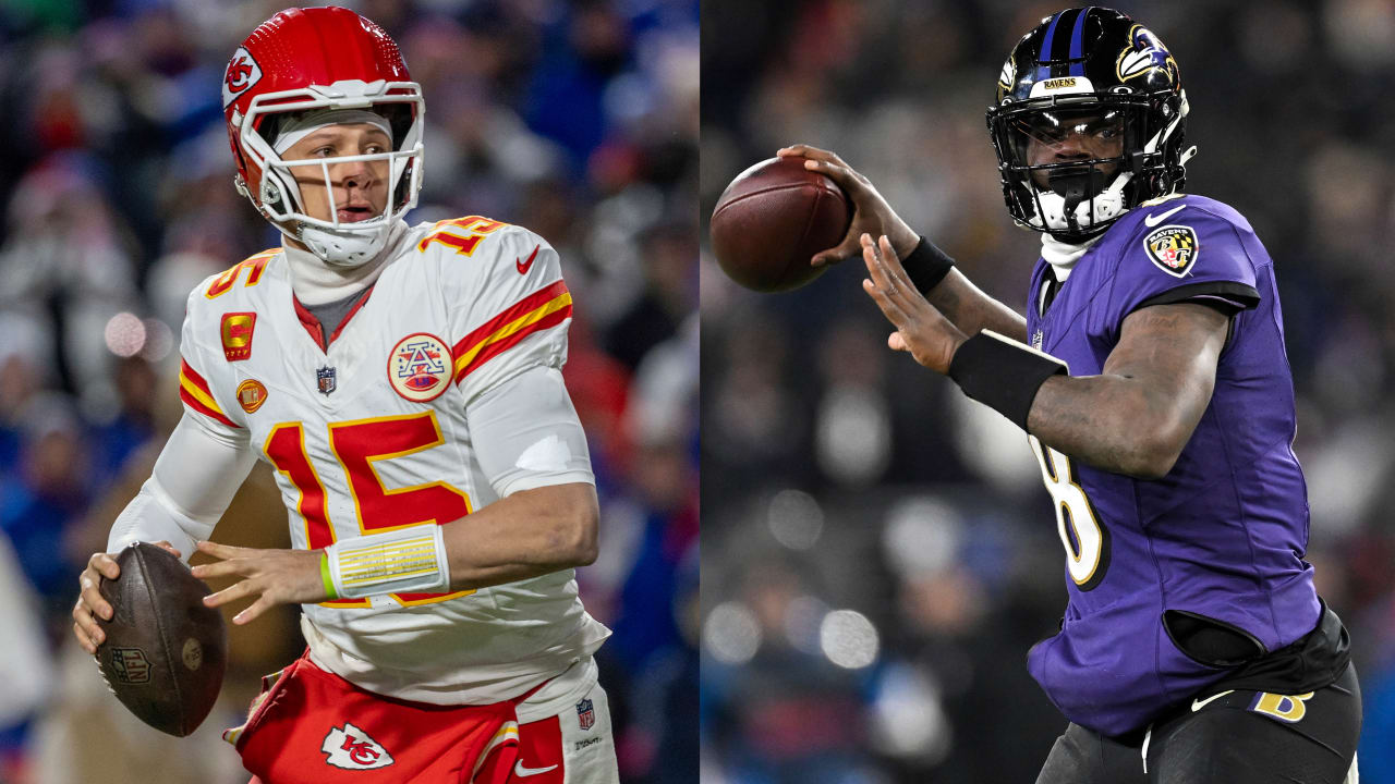 Chiefs' Patrick Mahomes ahead of playoff matchup with Ravens' Lamar ...