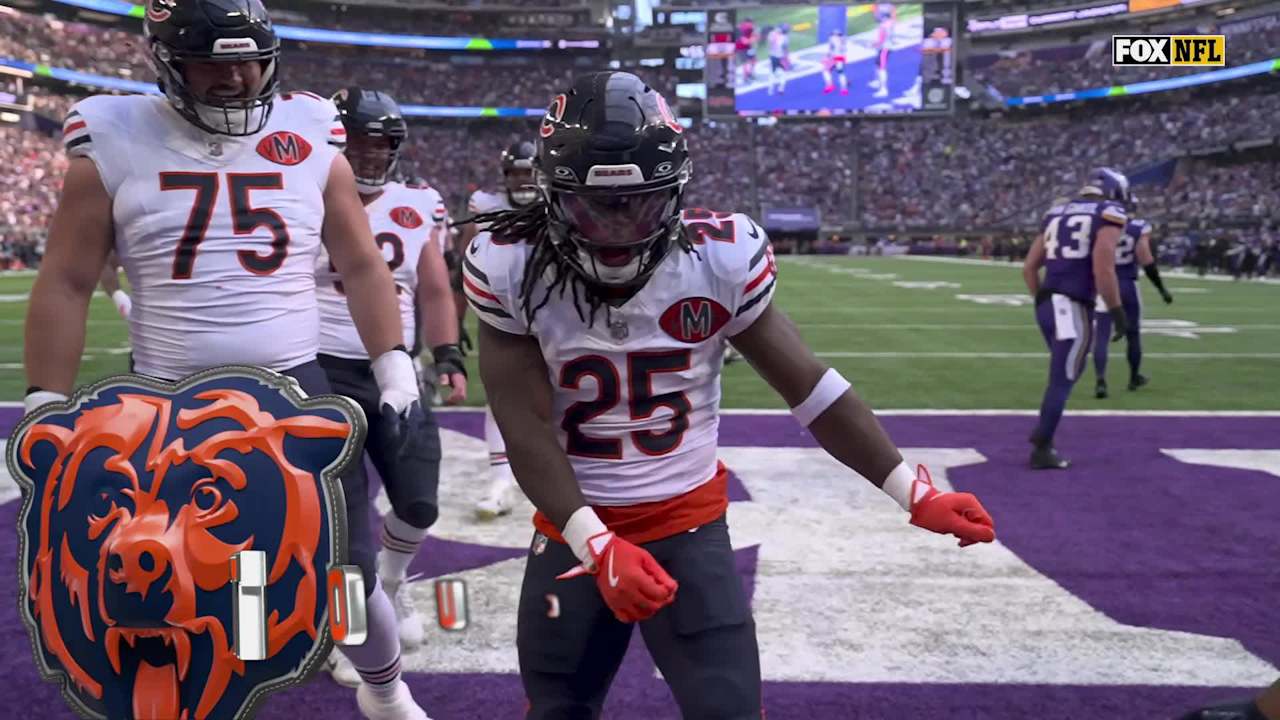 Chicago Bears running back Kyle Monangai scores rushing TD for second ...