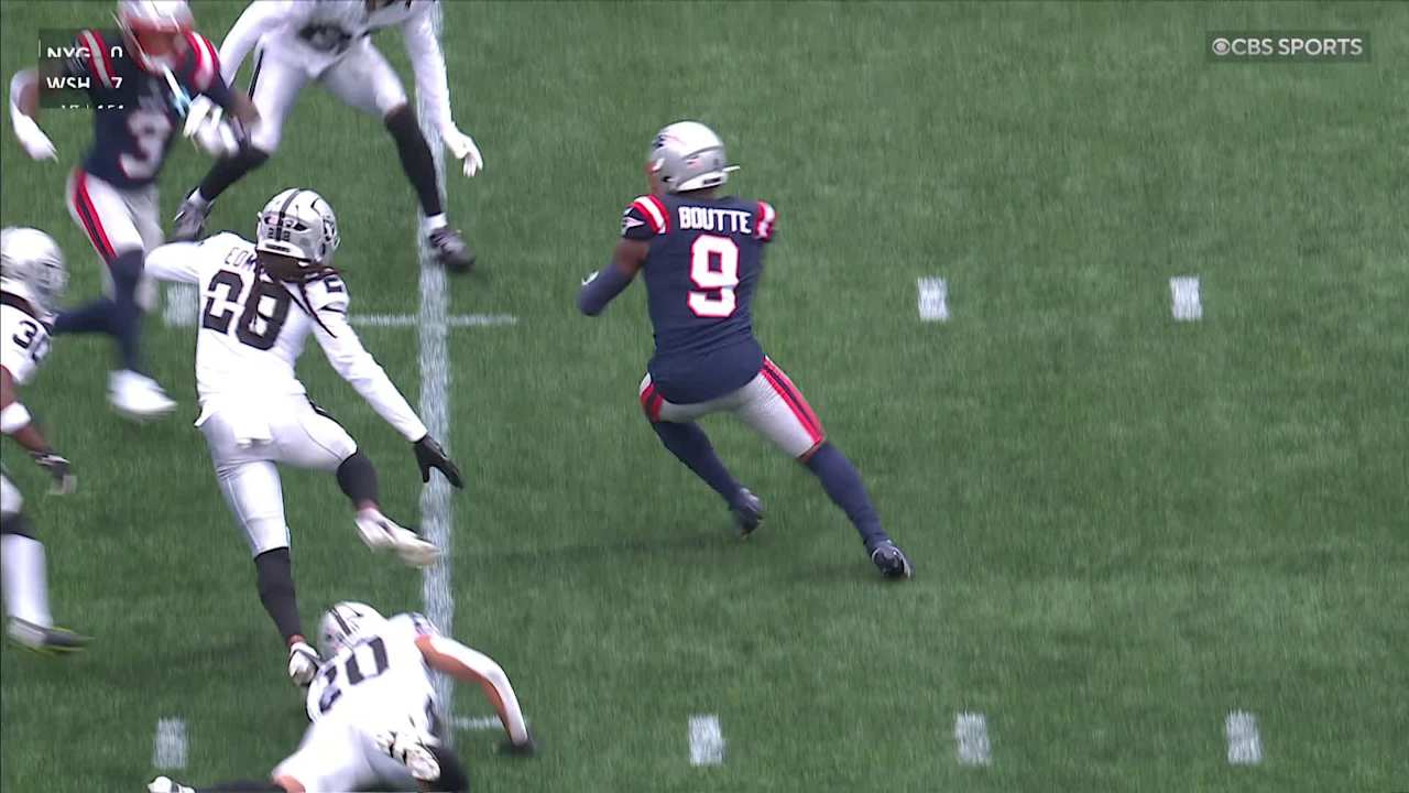 Every catch by New England Patriots wide receiver Kayshon Boutte vs ...